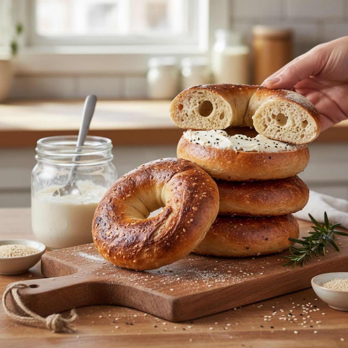 Best Sourdough Bagel Recipe – Chewy, Tangy & Easy to Make